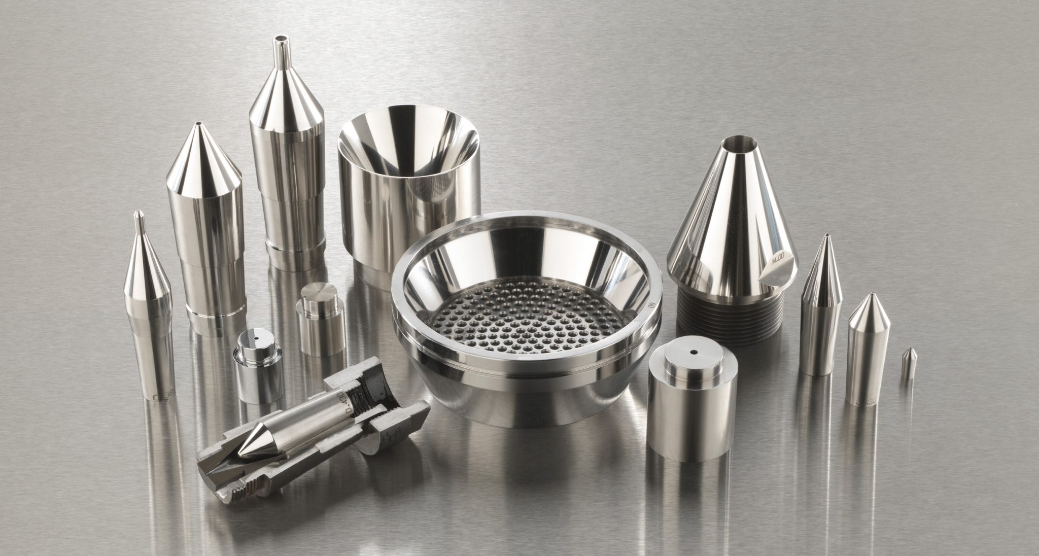 Extrusion guides and dies steel carbide diamond hastelloy
